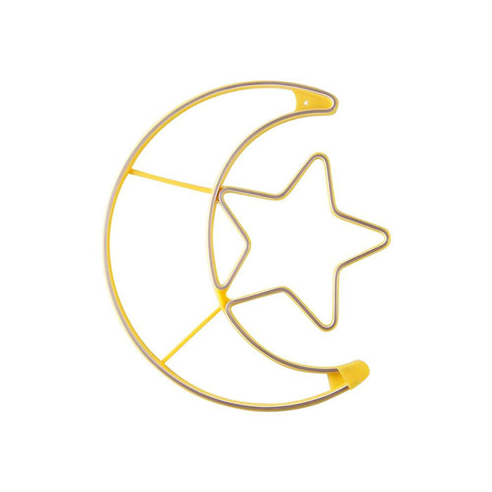 Star Lights Large Crescent Moon | Ramadan Decorative Lights | Homesouq ...